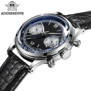 ADDIESDIVE Panda BB Chronograph Retro Men Watch 38mm Quartz Watch, AD2 ...