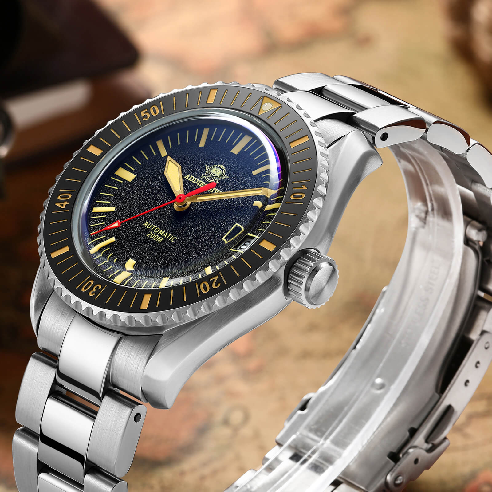 ADDIESDIVE® Scuba Vintage Men's Automatic Divers Watch AD2105 ...