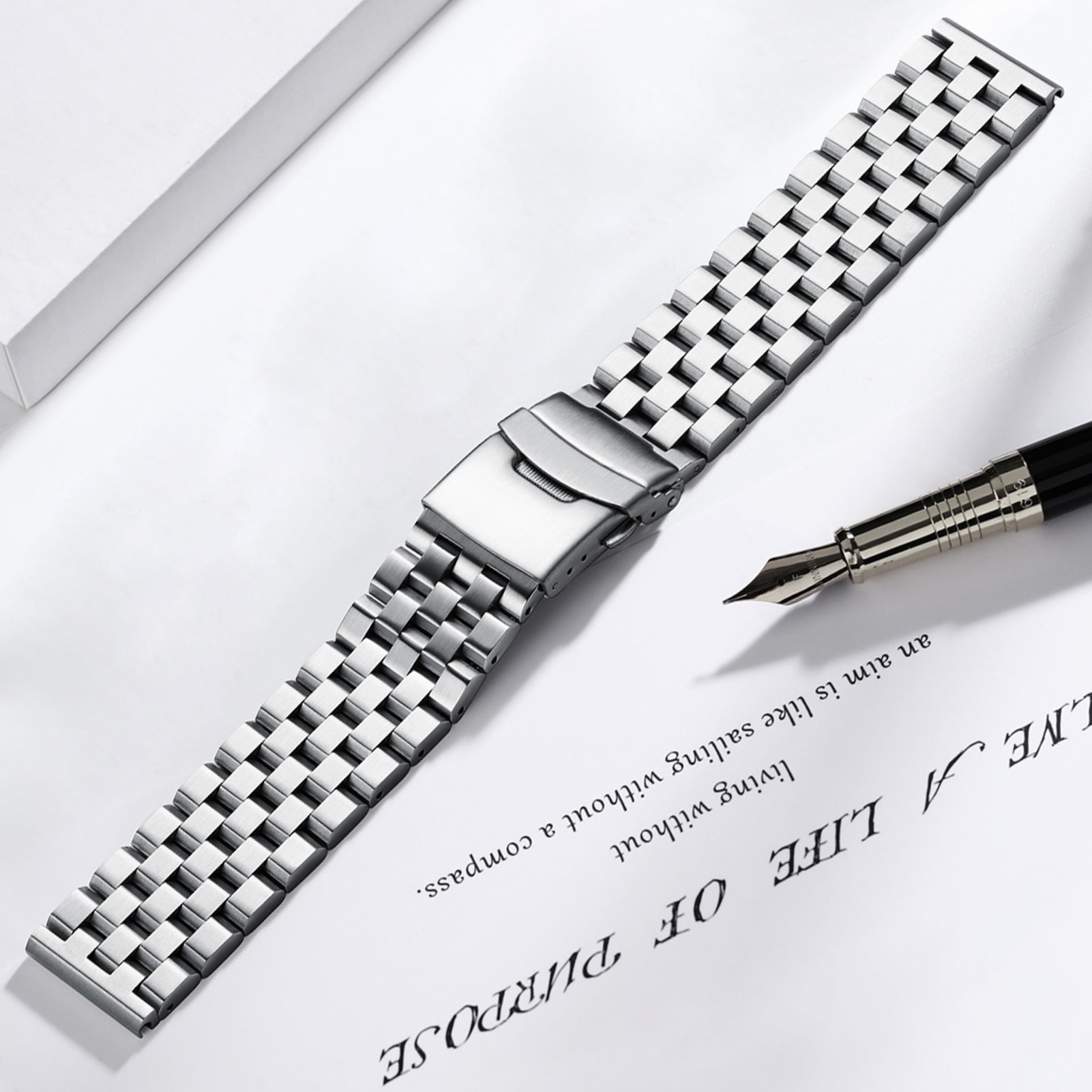 Stainless Steel Watch Band For Men 22mm，Suitable for ADDIESDIVE MY-H5 ...