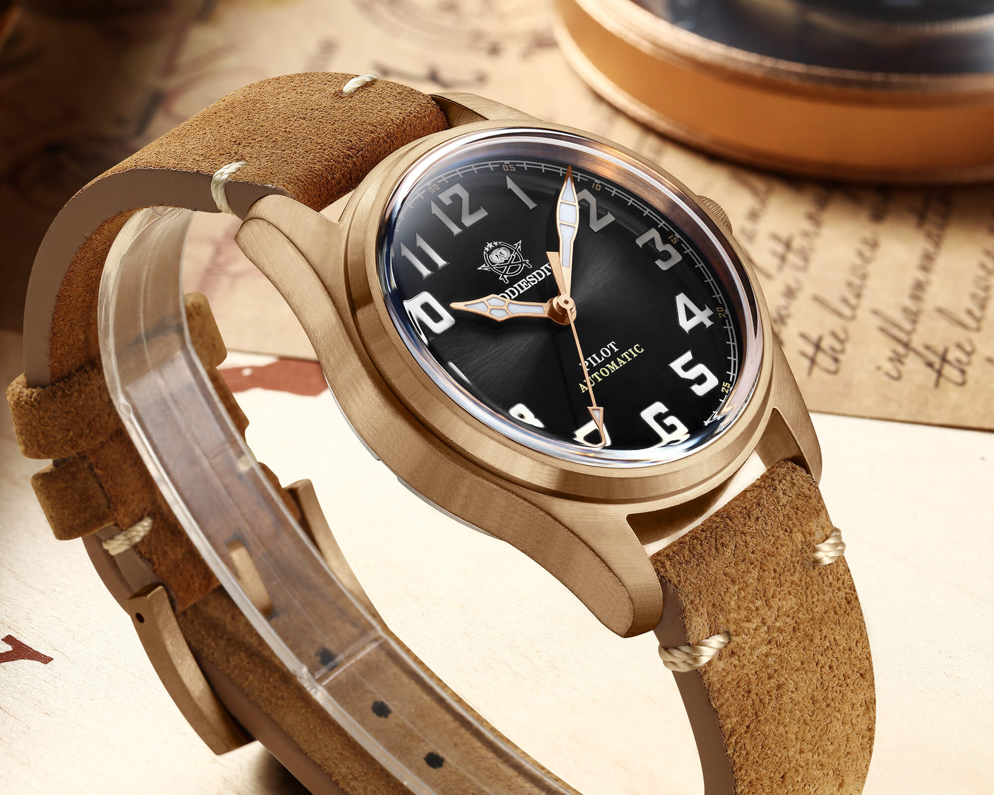 ★SuperDeals★ADDIESDIVE® 39mm Bronze Men Watch（AD2114） – addiesdivewatches