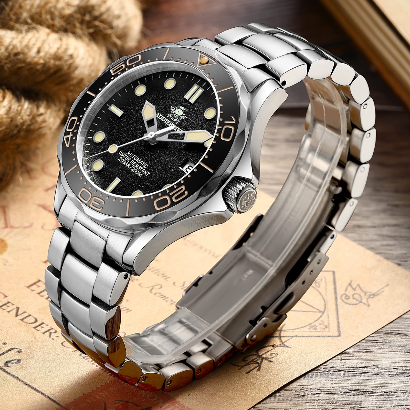 ADDIESDIVE® Seamaster Men's Automatic Divers Watch AD2106 ...