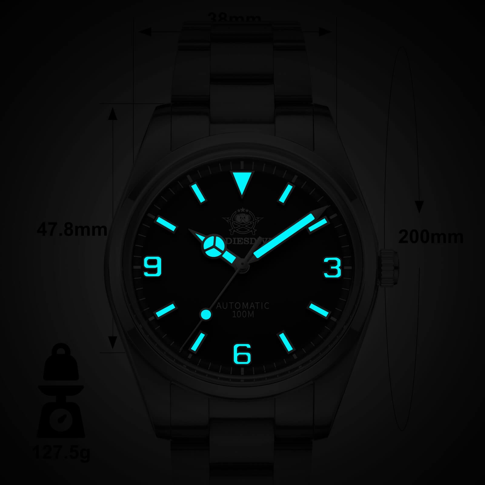 ADDIESDIVE Automatic Pilot Watch 38mm For Men and Women – addiesdivewatches